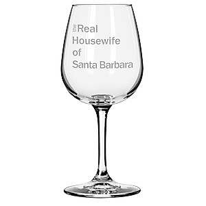 The Real Housewife of Your Town Here Custom Wine Glass