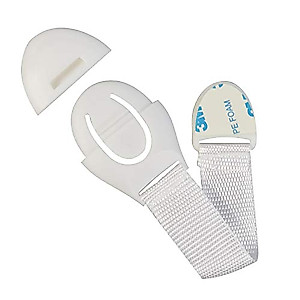 Child Lock Protection of Children Locking Doors for Children's Safety Kids Safety Plastic Protection Safety Lock (White)