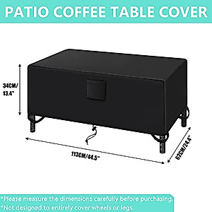 Kovshuiwe Patio Furniture Covers,4-Piece Outdoor Veranda Patio Garden Furniture Covers Set Waterproof - Upgraded 420D Heavy Duty Oxford Fabric Rattan Furniture Cover for Chair Sofa