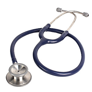 Ever Ready First Aid Pro Classic Dual Head Stethoscope for Paramedics and Nurses, 4 Ear Tips, Replacement Diaphragm - Navy Blue