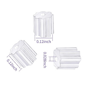 Silicone Earring Backs, 200PCS Soft Earring Stoppers, Clear Earring Backing Replacement for Stud Post Fishhook Earrings, Hypoallergenic