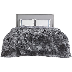 Bedsure Ultra Soft Fluffy King Size Blanket for Bed – Fuzzy, Fluffy, Shaggy Faux Fur King Blanket, Warm and Thick Sherpa, Tie-dye Decorative Gift, Oversized Blankets King Size, 108x90 Inches, 640 GSM