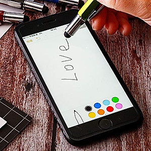 Zhanmai 8 Pcs Gift Pen for Men 6 in 1 Multitool Tech Tool Pen Screwdriver Pen with Ruler, Levelgauge, Ballpoint Pen, Pen Refills (Red, Green, Blue, Gray)