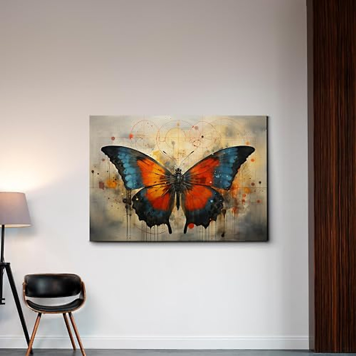 Abstract Painting Buy Canvas Wall Art, Butterfly Painting Art, Butterfly canvas, bedroom Butterfly wall art,Watercolor abstract Butterfly canvas painting