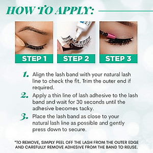 Ardell False Eyelashes Natural 110 Black, 1 pack (5 pairs per pack)