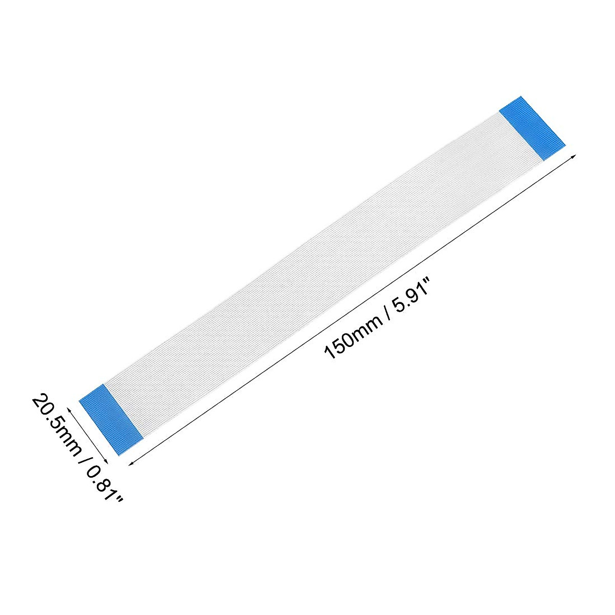 uxcell Flexible Flat Cable, 40 Pins 0.5mm Pitch 150mm FPC FFC Flexible Ribbon Cable for LCD TV DVD Player Laptop 5Pcs (A Type)
