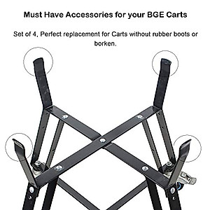 Dracarys Big Green Egg Accessories Replacement Rubber Cushions Silicone Cover Protective Case Big Green Egg Rolling Cart Nest, Set of 4