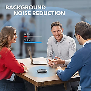 Anker PowerConf+ Bluetooth Speakerphone for Conference Calls, Bluetooth Dongle, 6 Mics, Enhanced Voice Pickup, 24H Call Time, Bluetooth 5, USB C, for Home Office, Compatible with Leading Platforms