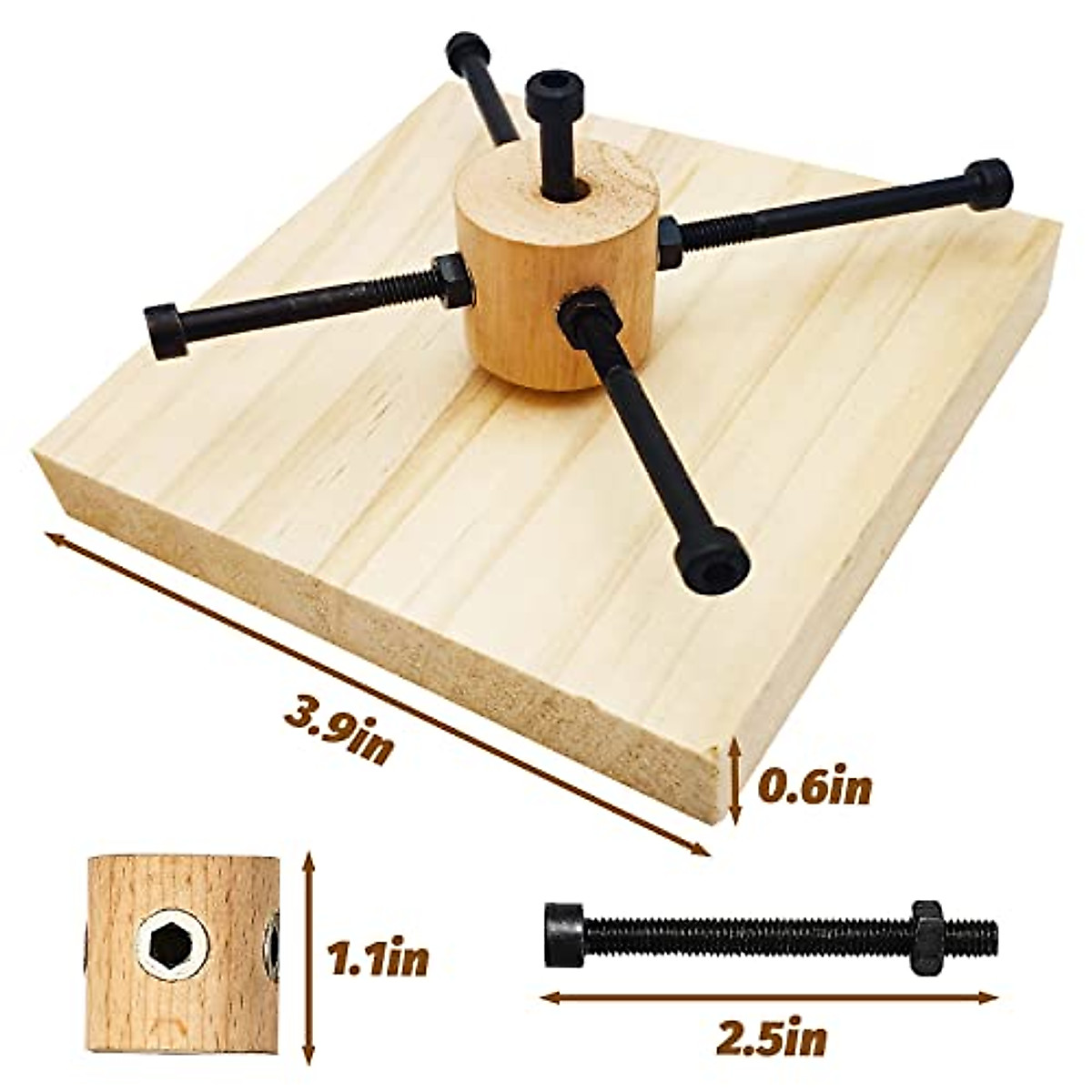 BNOSDM Hamster Wooden Foraging Toy for Hamster Enrichment Toys Interactive Toys for Bunnies Guinea Pig Puzzle Toy Bunny Treat Puzzle for Dwarf Hamsters Guinea Pigs Rats Rabbits Chinchillas