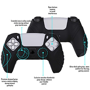 eXtremeRate PlayVital Protective Case for ps5 Controller, Silicone Case for ps5 Remote Control - Black