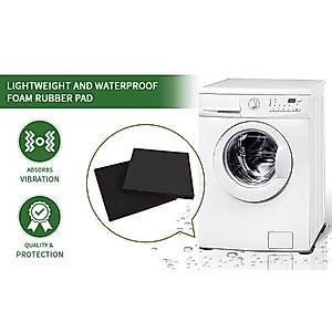 XCEL Lightweight and Versatile Foam Rubber pad, Acoustic Foam, Anti Vibration Acoustic Pads, Foam Pad, Perfect Anti Vibration pad for Washing Machines