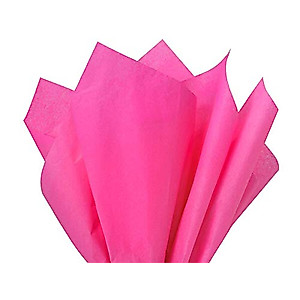 Feronia packaging Hot Pink Tissue Paper Squares, Bulk 10 Sheets, Premium Gift Wrap and Art Supplies for Birthdays, Holidays, or Presents, Large 15 Inch x 20 Inch Made in USA