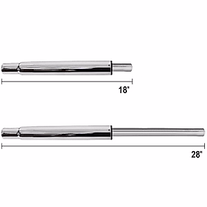 BenchPro Heavy Duty Deluxe Firm Polyurethane Foam Chair with 18” Ht. Adj. Footring, Nylon Base, 21"-31" Ht. Adj. and 450 lbs Capacity. Black and Chrome