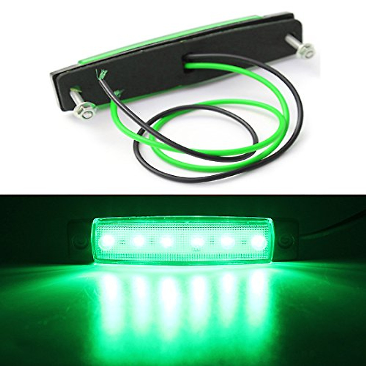 Shangyuan Navigation Lights, Led Stern Lights, Marine Strip Lights for Boat Lights Bow and Stern, Kayak Lights, DC 12V 2PCS (Red and Green)