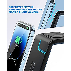 Wireless Charging Station,3 in 1 Fast Charger Stand Compatible with iPhone 14/13/12/11 Pro Max/X/Xs Max/8/8 Plus, iWatch Series ultra/8/7/6/5/SE/4/3/2, AirPods 3/2/pro/pro 2