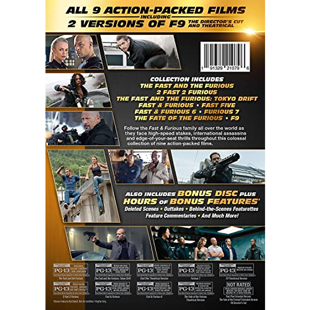 Fast & Furious 9-Movie Collection [DVD]