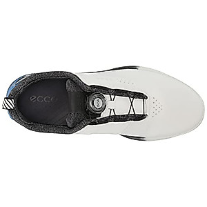 ECCO Men's S-Three BOA Gore-TEX Waterproof Hybrid Golf Shoe, White/Regatta, 12-12.5