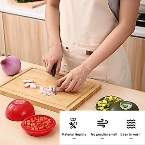 7PCS Fresh Food Savers Avocado Lemon Tomatoes Pepper Onion Garlic Shape Crisper Containers,Food Storage Containers with Lids,Reuseable Vegetable Fruits Sealing Box Fresh Bowls for Refrigerators