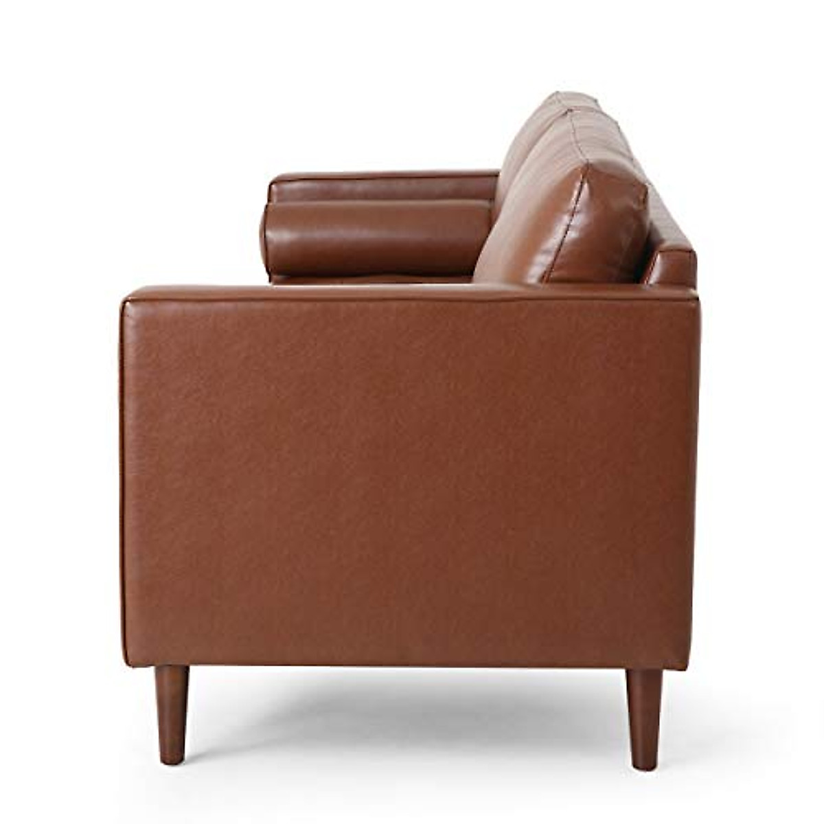 Christopher Knight Home Malinta Sofas, Cognac Brown + Espresso