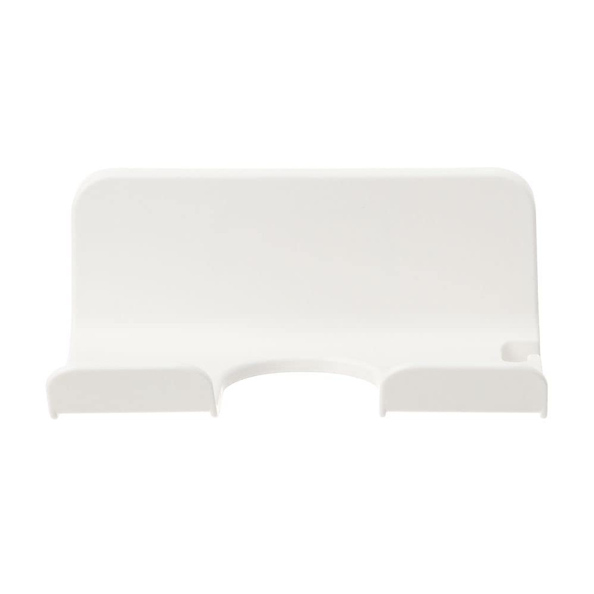 2Pcs Hair Dryer Holder Storage Rack Bathroom Wall Mounted Storage Accessories Hairdryer Hook Home Storage Shelfs(6.31inch,White)