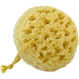 Michelle's Melting Pot Exfoliating Foam Sea Sponge, Natural Feel, Shower Loofah, Bath Sponge, Rich Lather (Set of 3)
