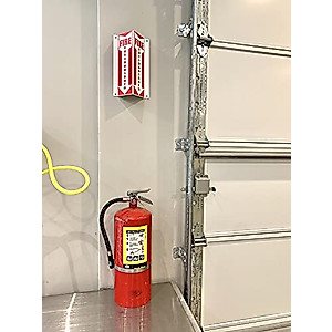 3D Fire Extinguisher Sign, 12"x 4"x 4" Fire Projection Wall Sign, Pre-Drilled Mounting