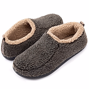 RockDove Men's Nomad Slipper with Memory Foam, Size 11-12 US Men, Mocha