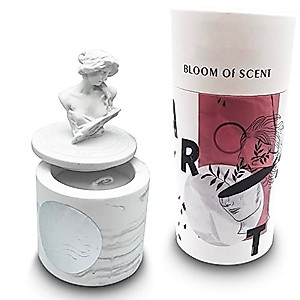 Scented Candle Decorative Soy Candle with Musical Greek Goddess Statue Lids for Home Decor Meditation Jar Candle Gifts for Women Mothers Day Candle 1PC