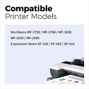 myCartridge Remanufactured Replacement for Epson 220 220XL T220XL Ink Cartridge (2 Black, 1 Cyan, 1 Magenta, 1 Yellow, 5 Pk) Fit for Epson Workforce WF-2630 WF-2650 WF-2750 WF-2760 XP-320 Printer