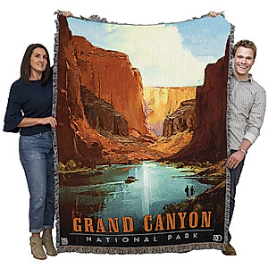 Pure Country Weavers Grand Canyon National Park Blanket by David Owens - Anderson Design Group Inc - Gift Tapestry Throw Woven from Cotton - Made in The USA (72x54)