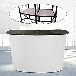 YIYIBYUS Promotion Pop Up Display Table Trade Show - Salon Reception Desk Promotion Retail, Reception Desk Illuminated Reception Area Counter Desk Receptionist Desk