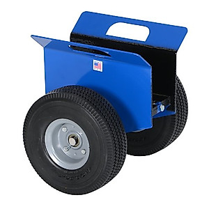 Vestil PLDL-HD-4 Steel Plate and Slab Dolly with Foam Wheels, 500 lbs Load Capacity, 14-1/4" Height, 12" Length x 13-5/8" Width