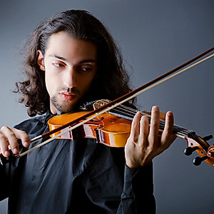 3 Hanks Violin Bow Hair Replacement Kit Violin 31.5 Inches Fiddle Bow Rehair Tools Musical Bow Hair Violin Mongolian Horse Hair for Violin Cello Accessories, White