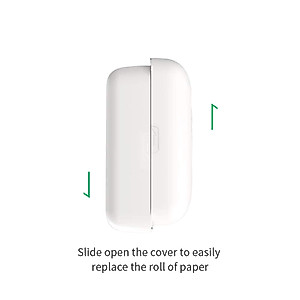 PeriPage Mini Portable Paper Photo Pocket Thermal Printer 58 mm Printing Wireless Bluetooth Android iOS Printers (White)