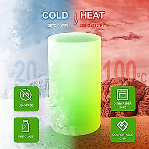 Stamp colour Sublimation Glass Cans Blanks Straight Skinny Tumbler 16 OZ Colorful 5 pcs With Bamboo Lid and Clear Glass Straw for Mug Tumbler Heat Press Machine Iced Coffee,Juice,Soda,Drinks