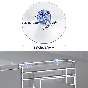 30 Pcs Bathroom Shower Caddy Connectors Suction Cups Heavy Strength Large Suction Cups Without Hooks Replacement Suction Cups for Regular Shower Caddy Basket Christmas Light