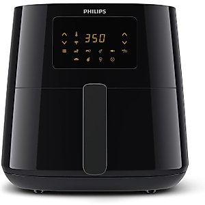 Philips Essential Connected XL 2.65lb/6.2L Capacity Digital Airfryer with Rapid Air Technology, Wi-Fi Connected (HomeID App), Alexa Compatible, Black- HD9280/91, Compact