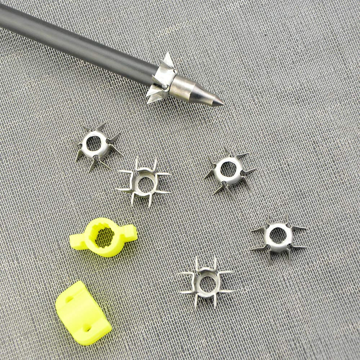 ZSHJG 25 Grain 8 Paw Judo Blunt Tip Archery Judo Broadheads Hunting Small Game Arrow Heads for Hunting Shooting Target 6/12 Pieces (12pcs)