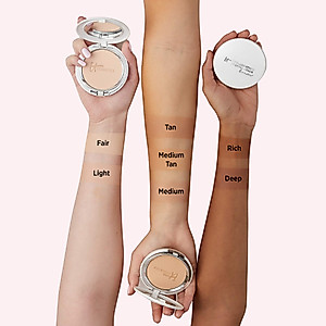 IT Cosmetics Celebration Foundation Illumination, Light (W) - Full-Coverage, Anti-Aging Powder Foundation - Blurs Pores, Wrinkles & Imperfections - 0.3 oz Compact