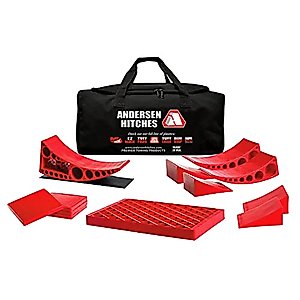 ANDERSEN HITCHES | RV and Trailer Accessories | Ultimate Trailer Gear Set | 13-Piece Convenient Travel Trailer Kit | Trailer Jack Block Bag | 3600