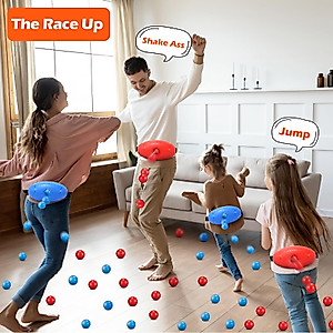 Skirfy Party Shaking Swing Balls Game Set for Kids Adults,Backyard Family Toy with 40 Balls, Birthday Games Outdoors Indoors Bachelorette Party Games for Boys and Girls Age 5 6 7 8 9+