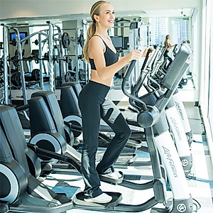 Houmous S-XXXL 29''31''33''35'' Inseam Women's Cotton Bootcut Pants Inner Pocket(Regular-33 Inseam-Black, X-Large)