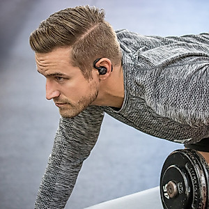 JLab Audio Epic Air True Wireless Bluetooth 4.1 Sport Earbuds | with Mic & Charging Case | Noise Isolation | 36 Hours Playtime | IP55 Sweat Resistant | Black