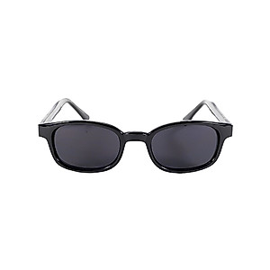 Pacific Coast Original KD's Biker Sunglasses (Black Frame/Dark Grey Lens)