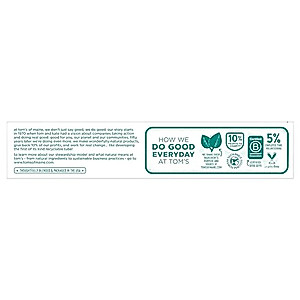 Tom's of Maine Natural Wicked Fresh! Fluoride Toothpaste, Spearmint, 4.7 oz. 2-Pack
