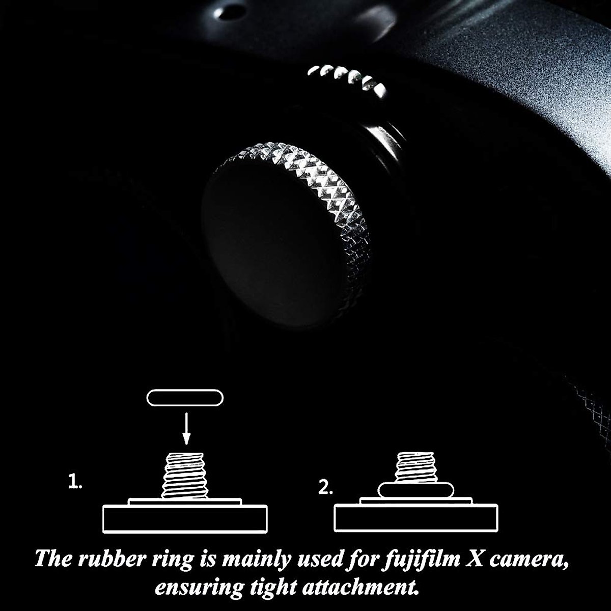 Camera Shutter Button (2 Pack/Silver) Upscale and Delicate Soft Shutter Release Button