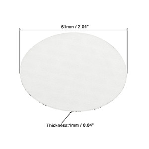 PATIKIL 51mm/2.01" Foam Lid Liner, 50Pack PS Foam Resistant Tamper Pressure Sensitive Seal for Bottle Cap Liners Seals