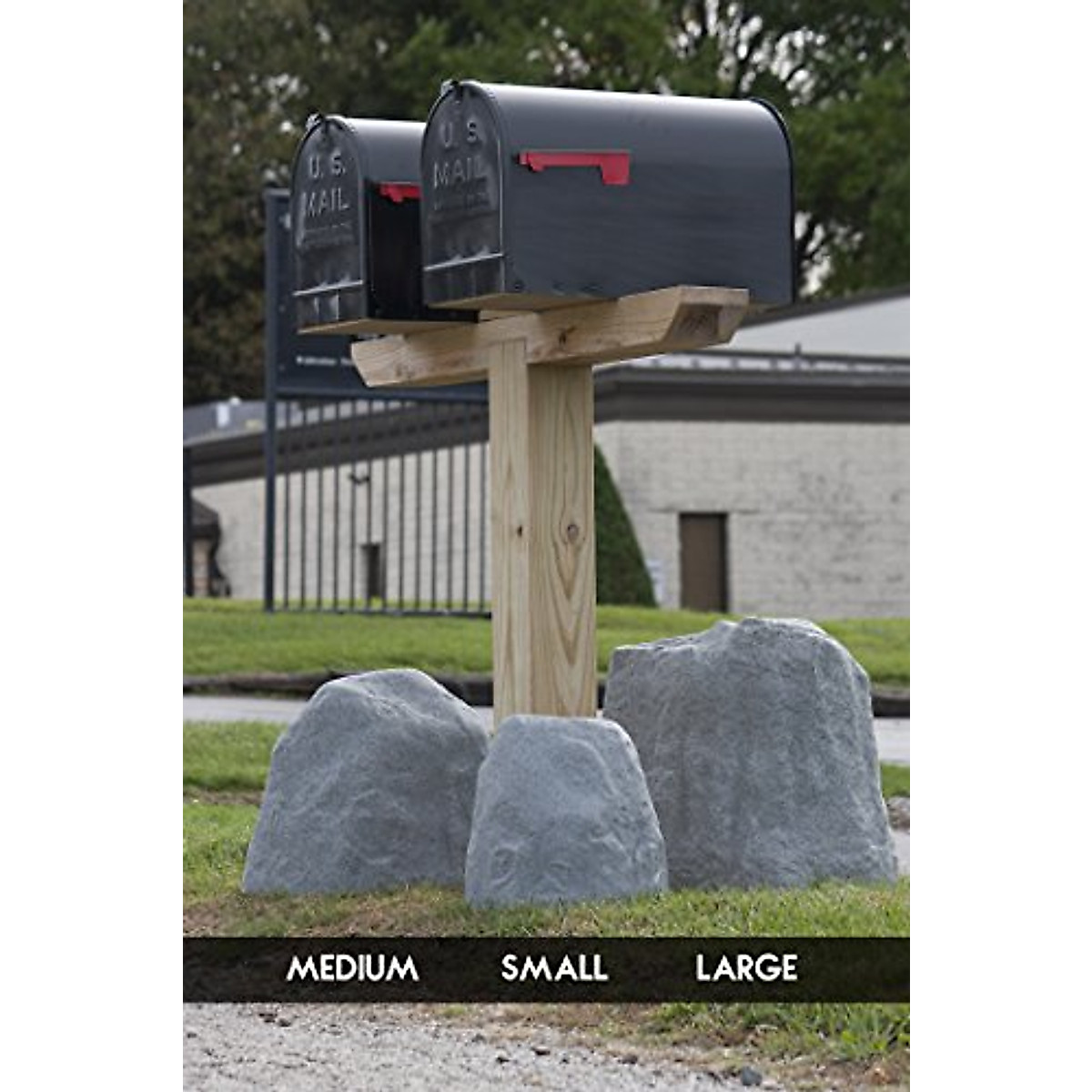 Emsco Group 2187 Landscape Rock - Natural Granite Appearance -Small -Lightweight - Easy to Install