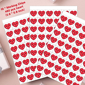 Valentines Day Bingo Game Card for Kids/Adults, 32 Players - Valentine Game for Family/School Classroom/Large Group, Valentine Party Favor for Boy/Girl