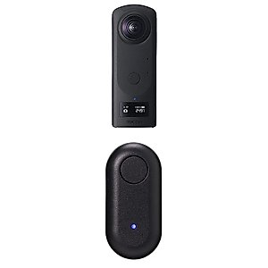 RICOH Theta Z1 51GB Black 360° Camera,CMOS sensors,Increased Internal Memory with RICOH Remote Control TR-1 for Theta - Compatible Models. Ricoh Theta Stick Included. HDR, Fast Wireless Transfer
